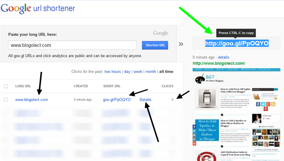 How to Create Short URLs Using Google URL Shortener | Blogolect How to Create Short URLs Using Google URL Shortener | Blogolect