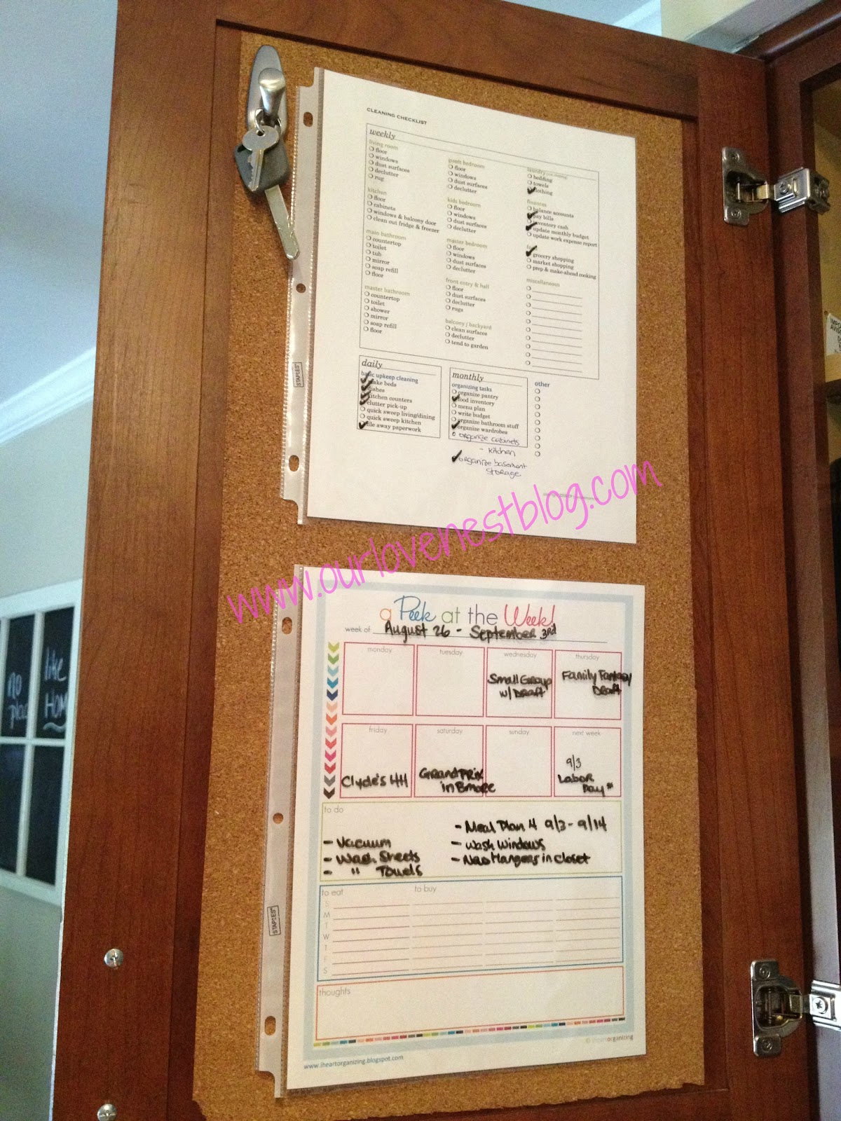 Our Love Nest Project Pinterest Linkup Kitchen Command Center our-love-nest-project-pinterest-linkup-kitchen-command-center