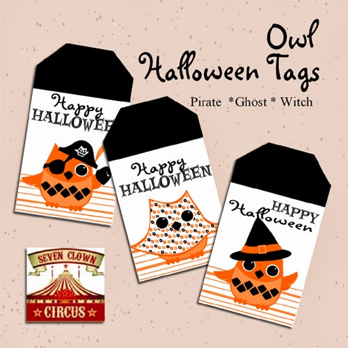 My Owl Barn: Free Halloween Owl Ghost Tags