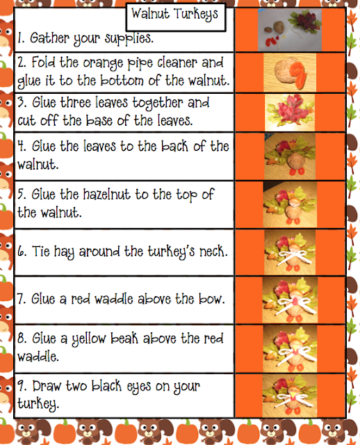 Thanksgiving Free “Your Teacher is Thankful For You…” and Walnut Turkey ...