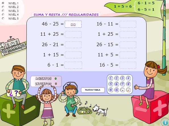 UNAS MATEMÁTICAS SENCILLAS: JUEGOS DE OPERACIONES