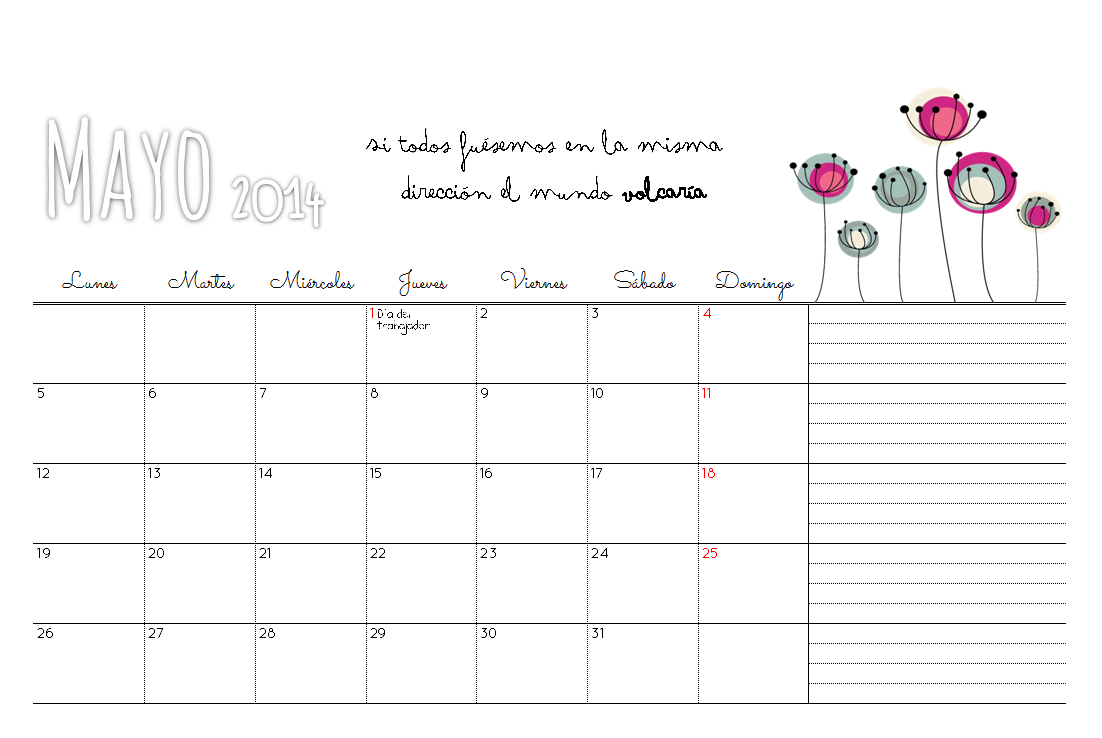 Imagenes de calendarios de mayo - Imagui