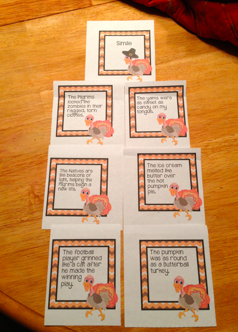 Thanksgiving Figurative Language Pack-- Pin It To Win It! - Coffee Cups ...