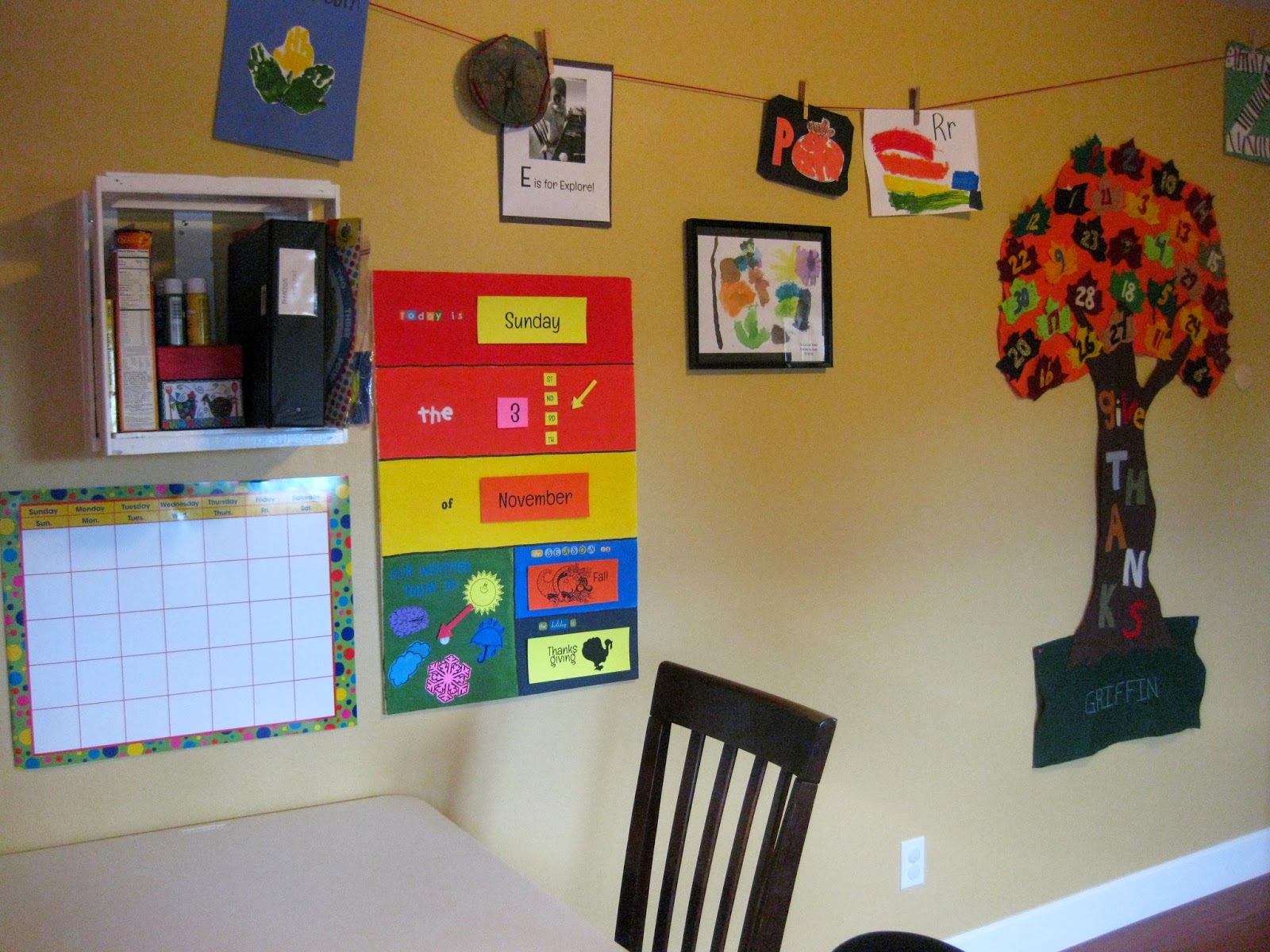 Fru-Gal.org: Handmade Preschool Calendar and a Glimpse into Our ...