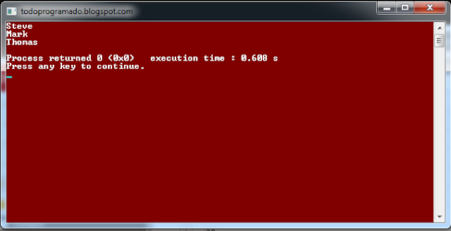 Arreglo de string | Todo Programado C/C++