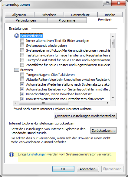 Internet Explorer Einstellungen zurücksetzen über Powershell | behind ... Internet Explorer Einstellungen zurücksetzen über Powershell | behind ...