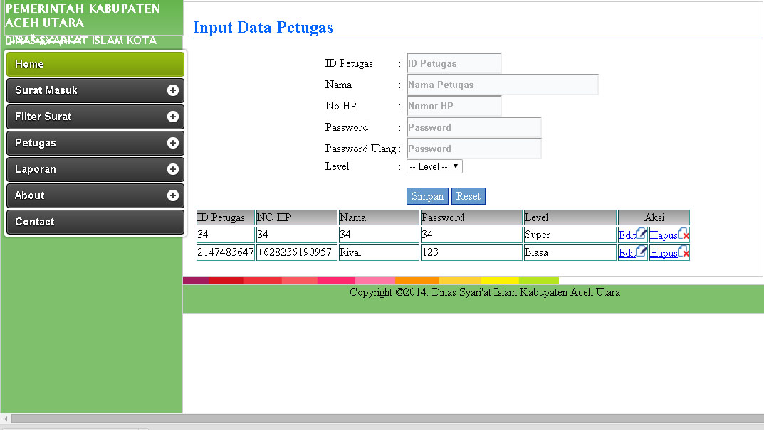 Source Code Aplikasi Disposisi Surat – Beinyu.com