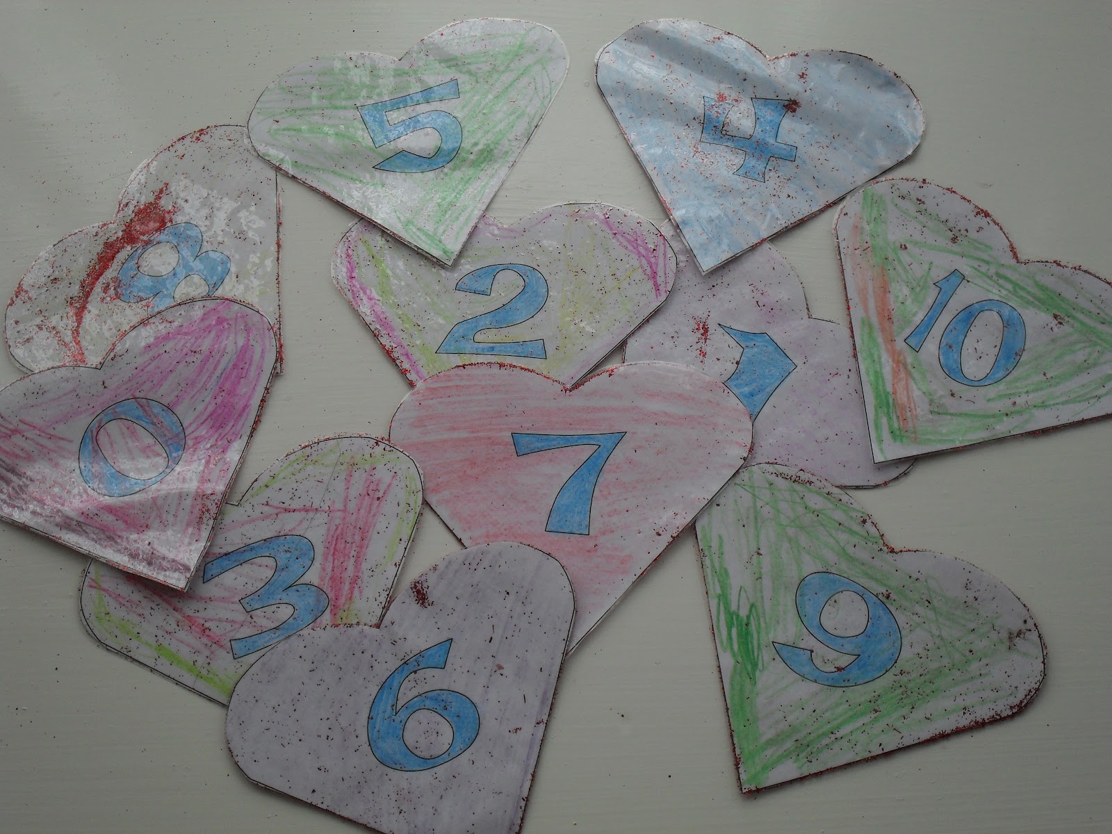 a muslim homeschool: Heart number flashcards / book 0-10