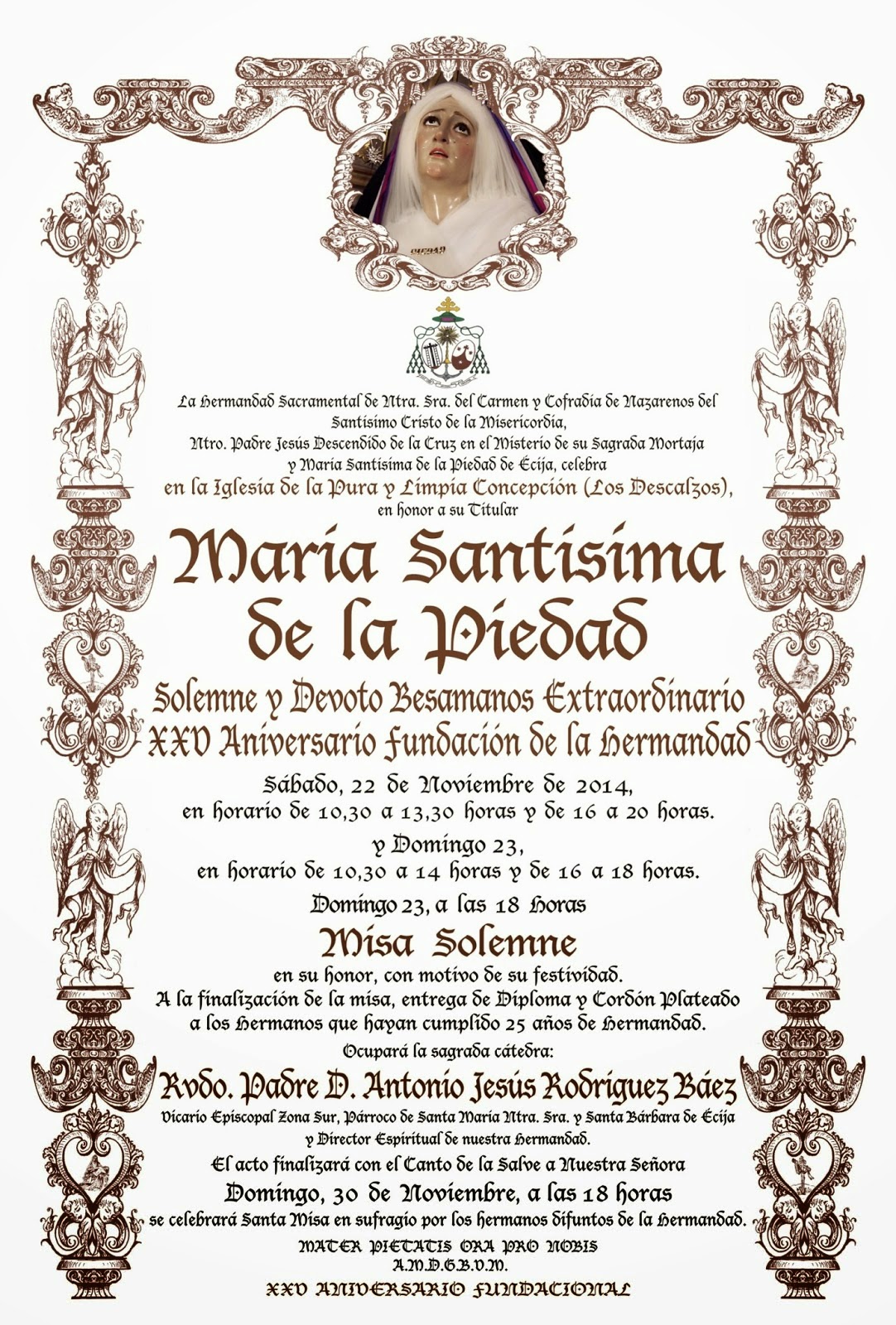 Pasión y Glorias de Écija: Cultos en honor a la Virgen de la Piedad en ... Pasión y Glorias de Écija: Cultos en honor a la Virgen de la Piedad en ...
