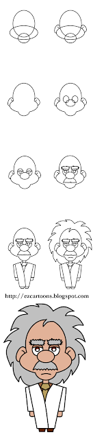 Easy To Draw Cartoons How To Draw Albert Einstein easy-to-draw-cartoons-how-to-draw-albert-einstein
