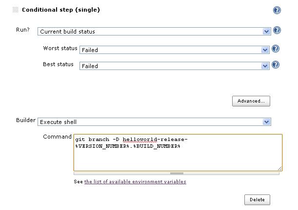 One Jar To Rule Them All: Conditional BuildStep Jenkins Plugin for Improving Continuous Delivery ...