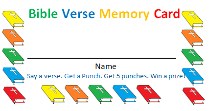 Thy Word Have I Hid In My Heart: Memory Verse Punch Cards Printable ...