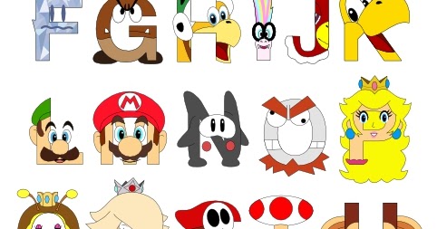 Mike BaBoon Design: Super Mario Alphabet