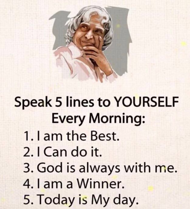Speak These 5 Lines To Yourself Every Day In Morning speak-these-5-lines-to-yourself-every-day-in-morning