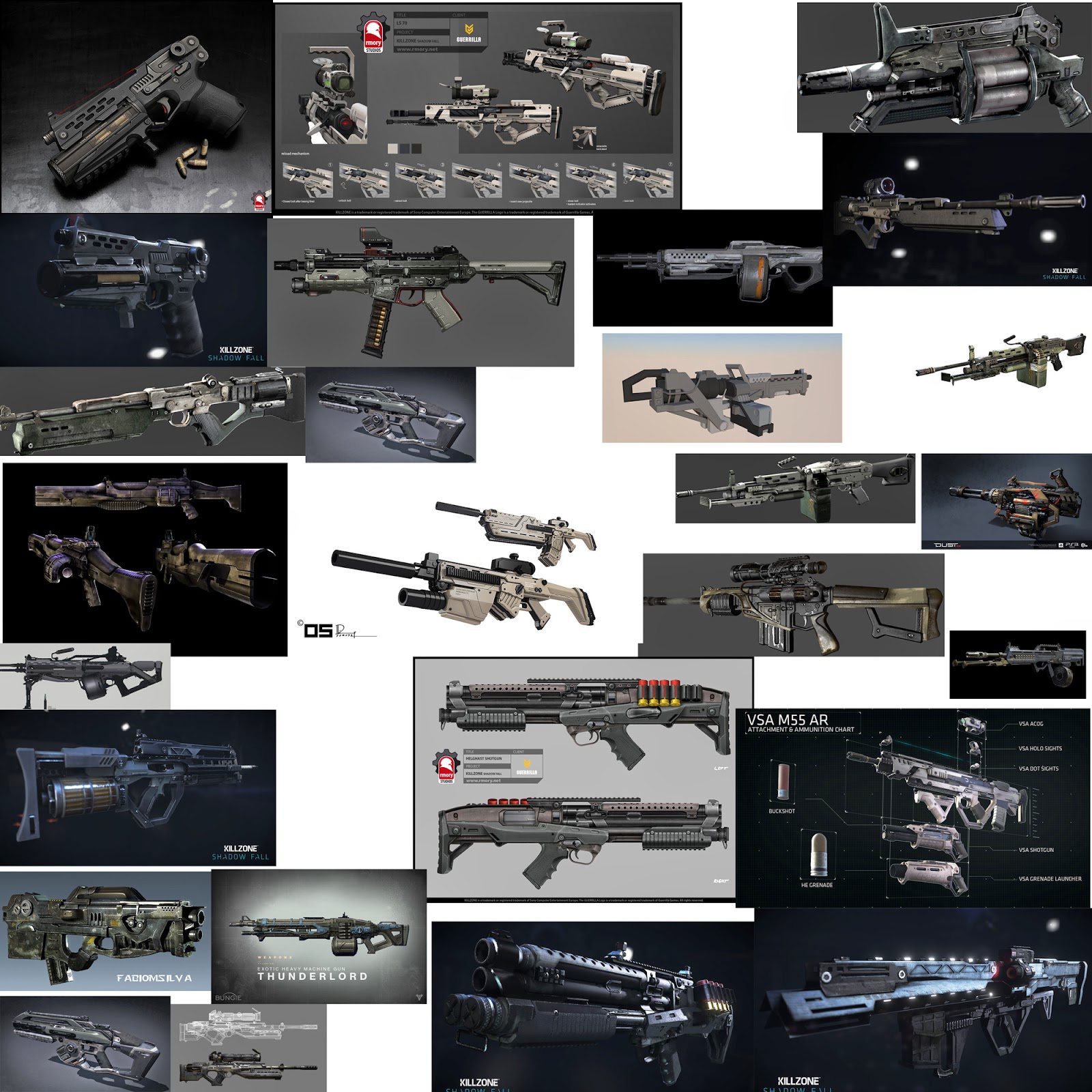 Collin Paulsen's 3D Art Blog: Killzone Weapon Reference