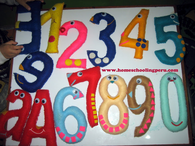 Hs Perú by Vicky Rengifo: ¿Cómo hacer números y letras en paño lenci?