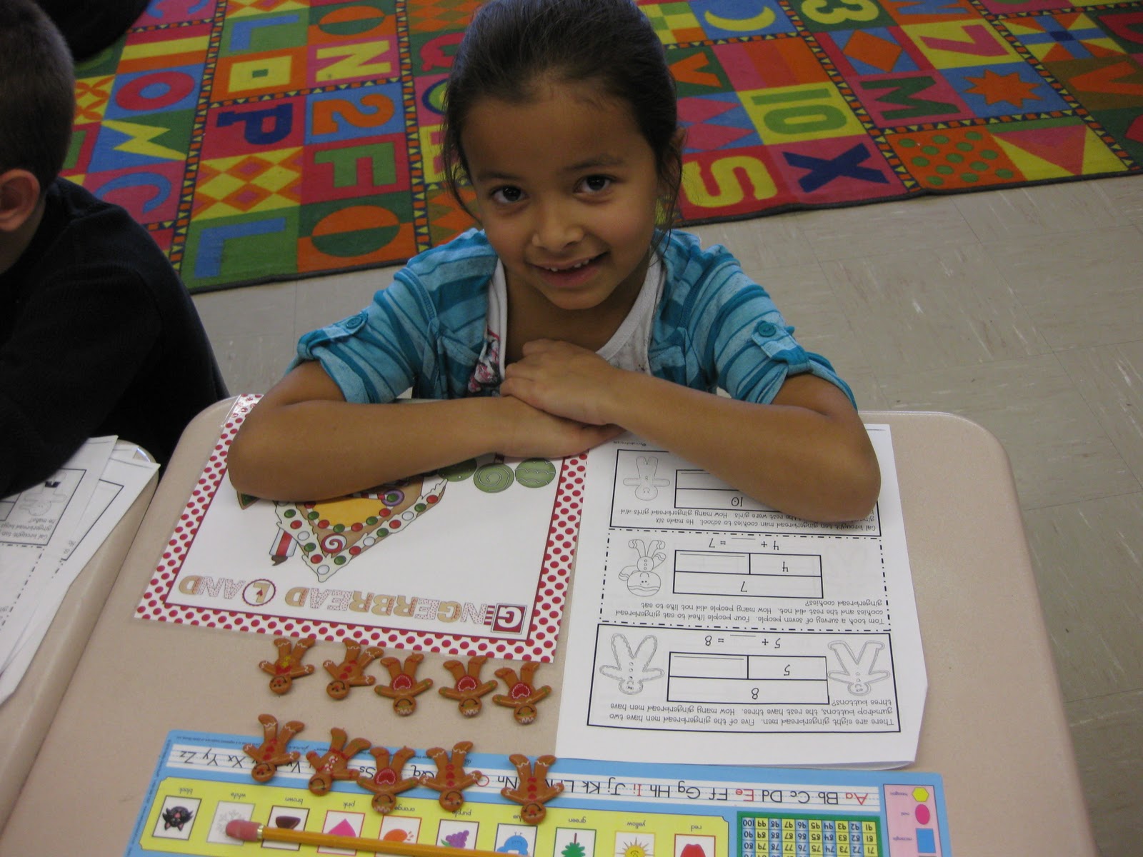 Common Core Gingerbread Math Centers and Cute Snowman Door