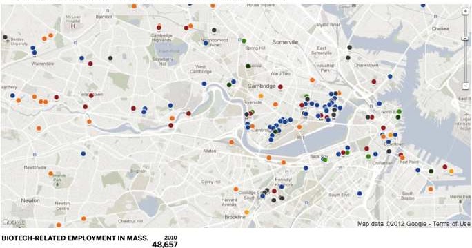 Maximizing Progress: Biotech Hub ~ Globe Interactive MA-Region Map