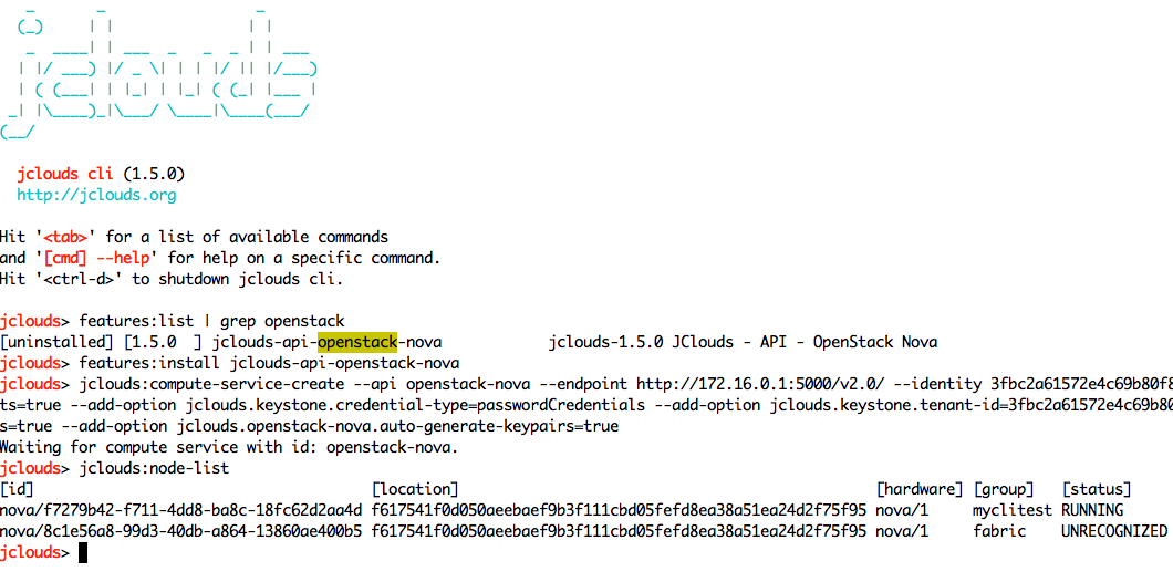 Интерфейс командной строки для JClouds - CoderLessons.com
