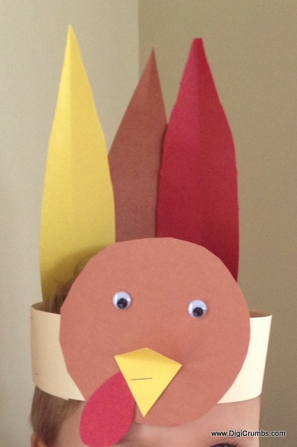 DigiCrumbs: Turkey Hat - Quick and Easy Kids Craft for Thanksgiving