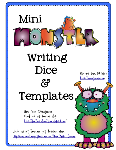 Monster Book Ideas And Free Writing Activity | Goodwinnovate