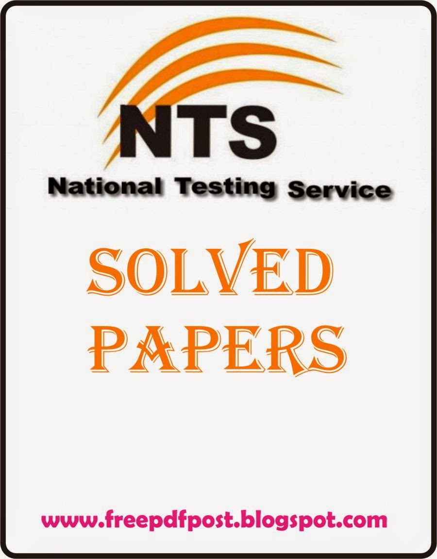 NTS Solved Papers Free Download | Free Books Store NTS Solved Papers Free Download | Free Books Store