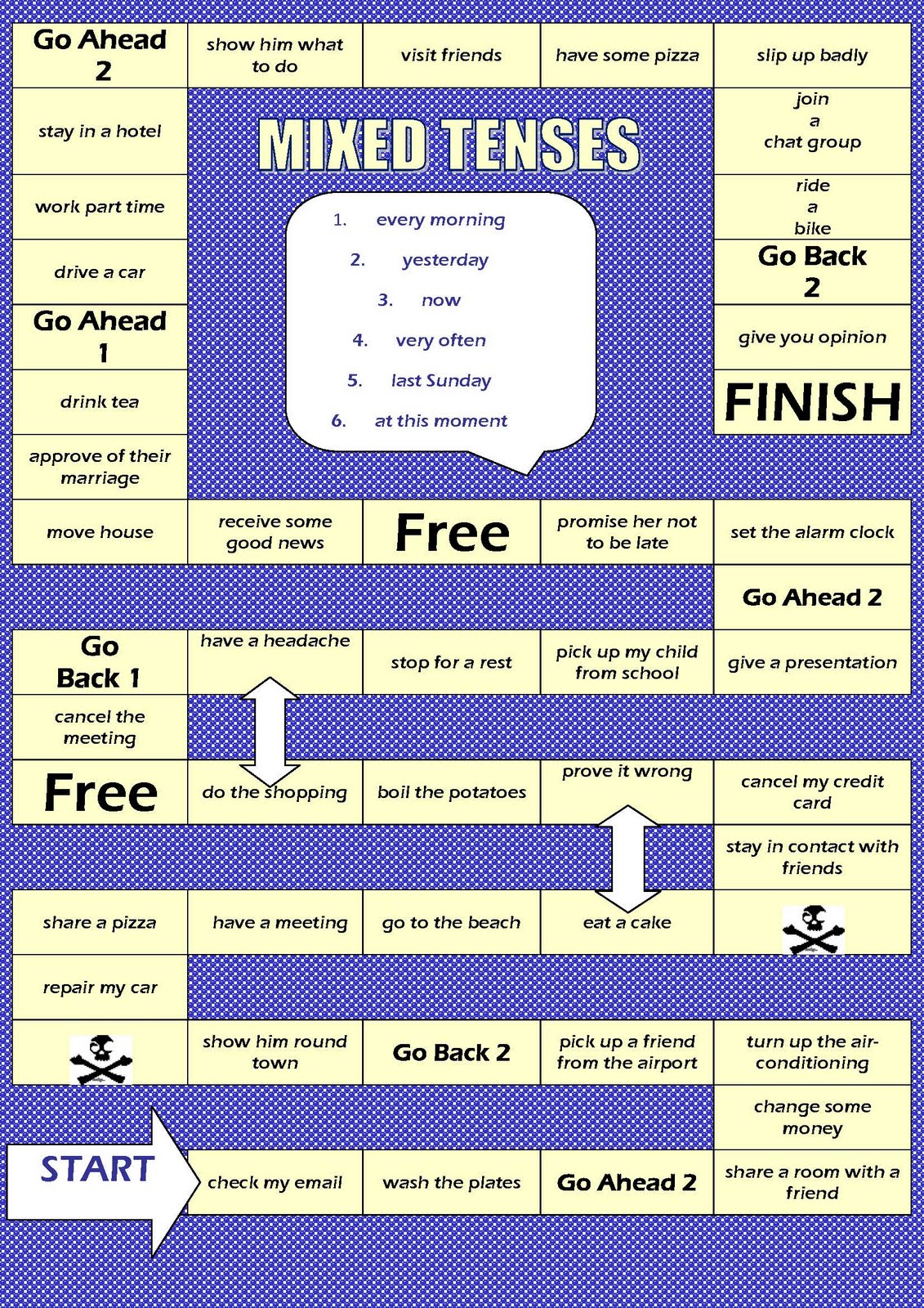 Board+game+mixed+tenses.jpg (1131×1600) | ESL | Pinterest | Review ...