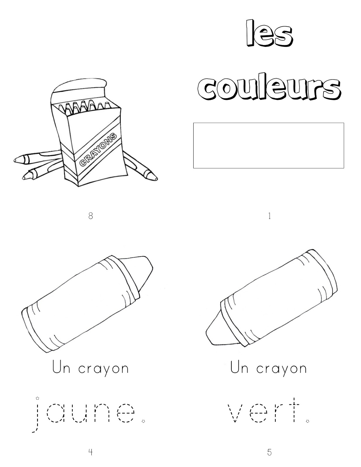 Madame Belle Feuille: les couleurs