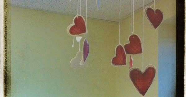 Art as Usual: Valentine's Day Heart Mobile