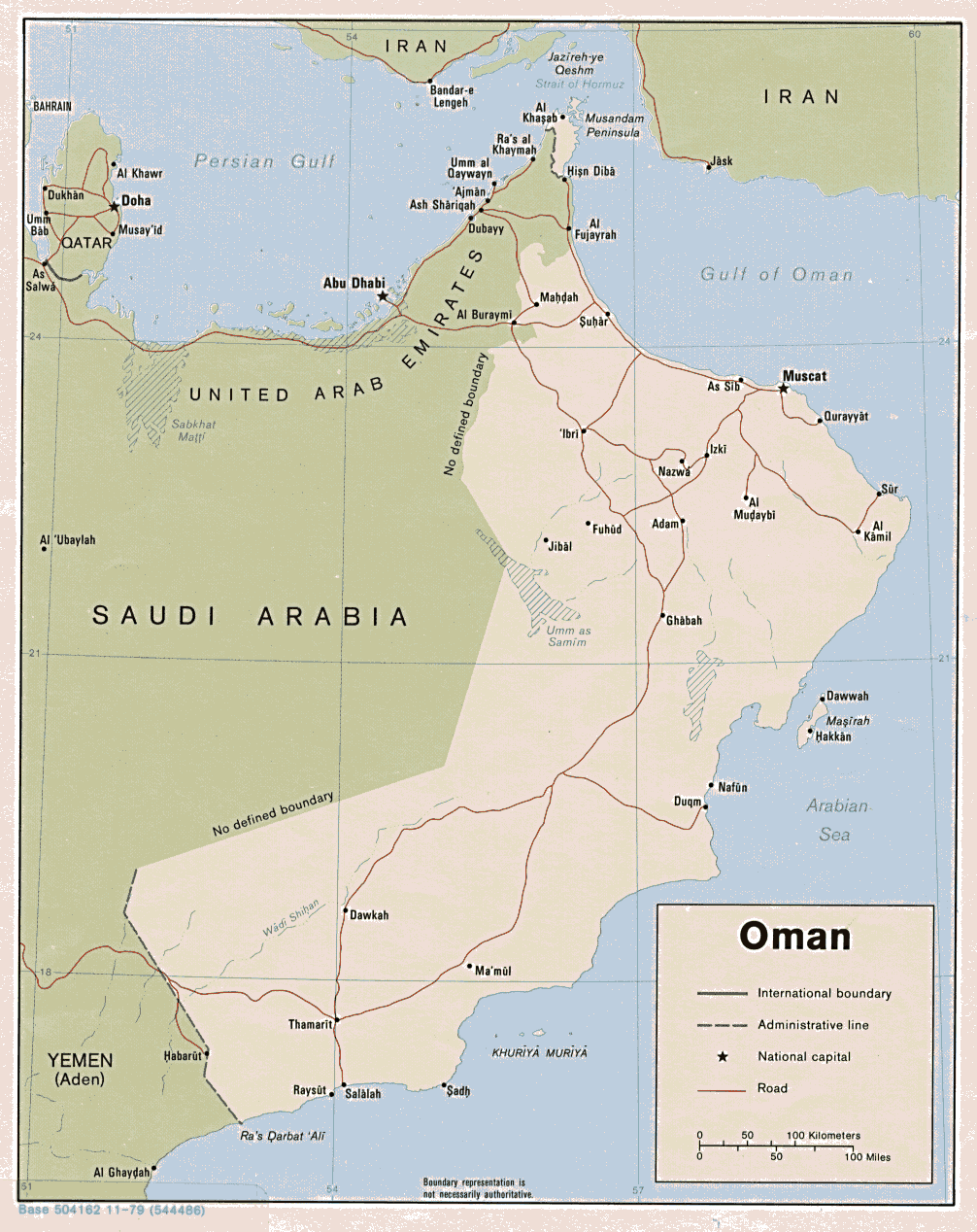 OMAN - GEOGRAPHICAL MAPS OF OMAN