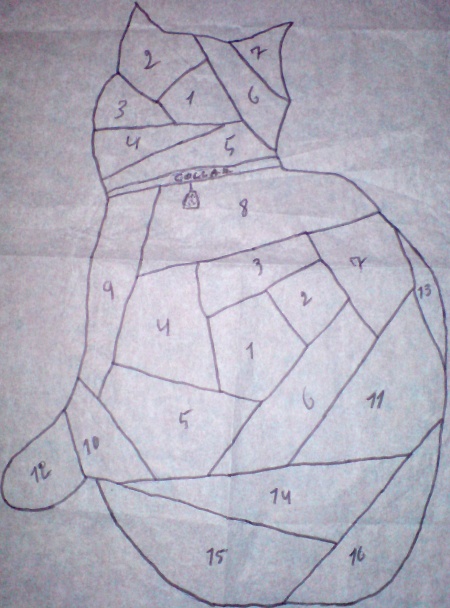 Dibujos gatos para patchwork - Imagui