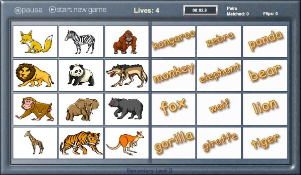 EL BAÚL DE INNELA: Animales salvajes en inglés (Vocabulario y juego de ...