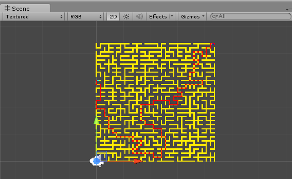Verv: Unity - 簡易亂數迷宮產生2(Randomized Kruskal's algorithm)