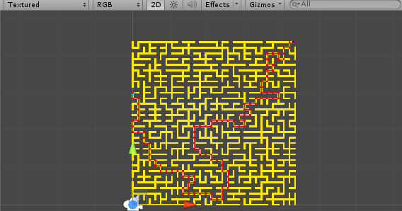 Verv: Unity - 簡易亂數迷宮產生2(Randomized Kruskal's algorithm)