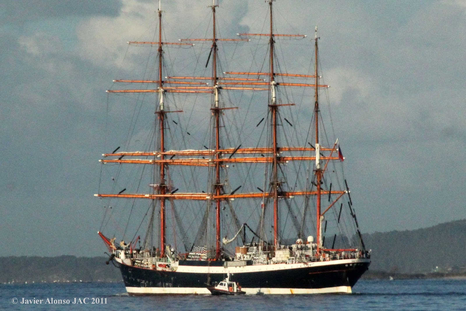 Observador de buques shipspotter en Vigo: Парусник "Седов" el STS Sedov velero Ruso