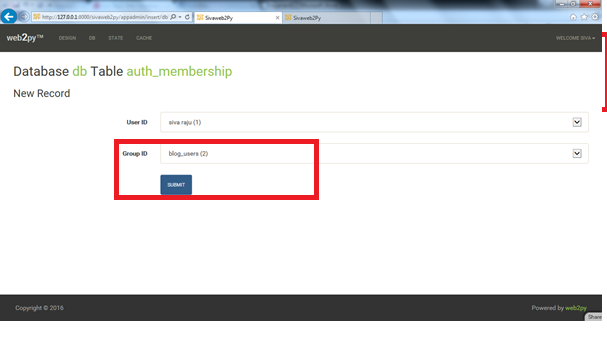 Learn and shine: Role Based Access control using web2py framework