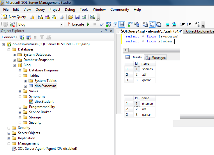 Sql Server Knowledge Sharing Blog Step By Step Guide To Create Synonym sql-server-knowledge-sharing-blog-step-by-step-guide-to-create-synonym