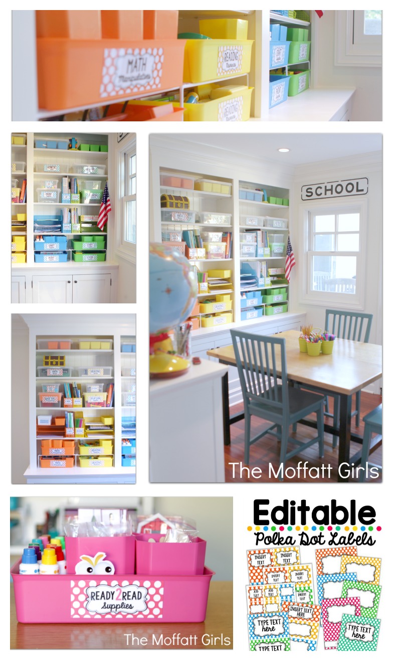 Editable Polka Dot Labels!