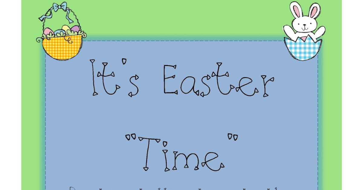 The Lower Elementary Cottage: Easter "Time" Freebie on a Quiet Day!