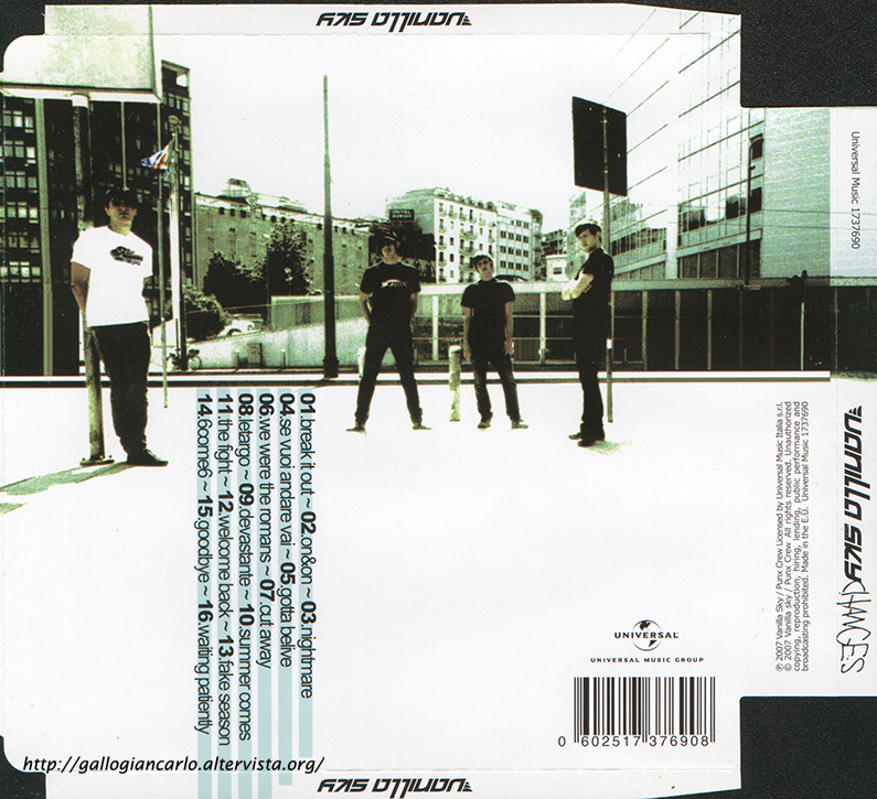 Vanilla Sky "Changes" Cd EAN 0602517376908 – – Fotografie ed altro