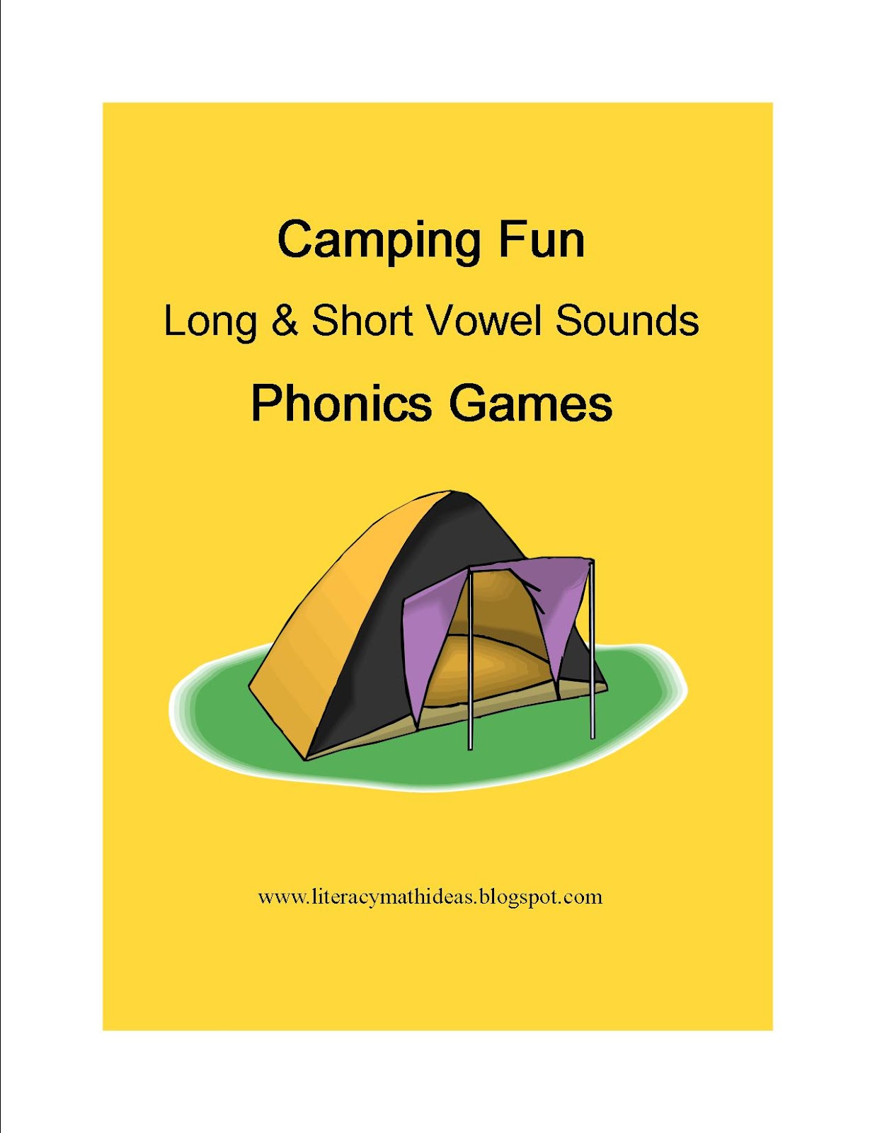 Simply Centers: Camping Fun Phonics Games