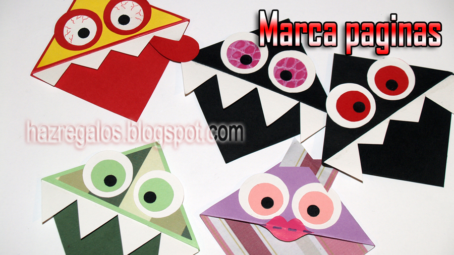 HAZ REGALOS: LAS MEJORES IDEAS PARA TUS REGALOS: MARCAPÁGINAS DE MONSTRUOS