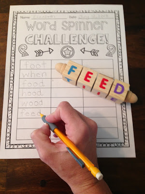 Fast Finisher Activity: Word Spinner Challenge | TheHappyTeacher