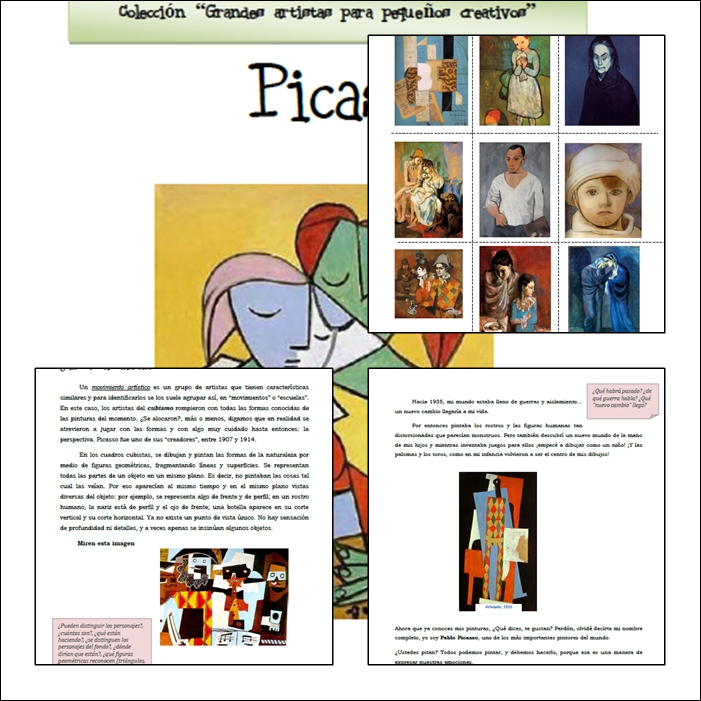 Imprimible Picasso para niños – Educo en casa