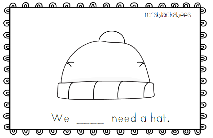 What Will We Need for Winter~ emergent reader | Mrs. Black's Bees