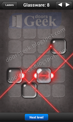 Lazors Glassware Level 8 Solution ~ Doors Geek