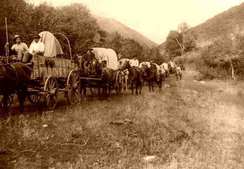 traveling west in the 1800s