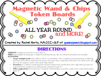 Magnetic Wand & Chips Token Boards | The Queen's Speech