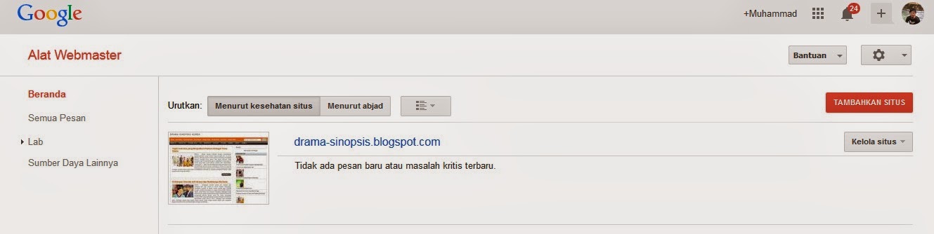 Cara Daftar Website/Blog ke Webmaster Google - Kagura-Chi Safelink
