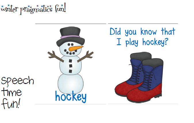Winter Pragmatics Fun! - Speech Time Fun: Speech and Language Activities